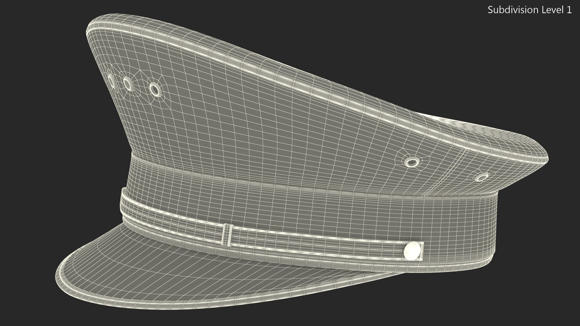 3D British Police Force Peaked Cap - TurboSquid 2216634