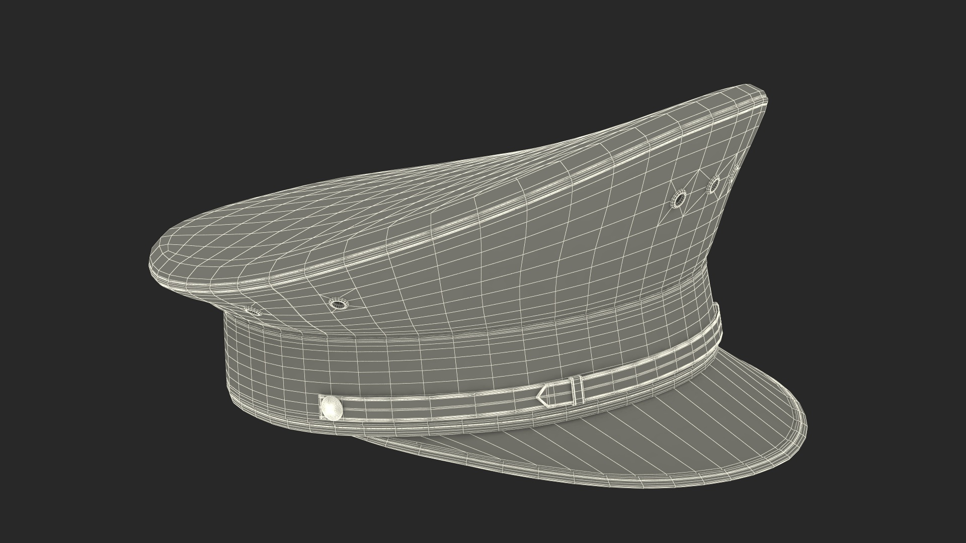 3D British Police Force Peaked Cap - TurboSquid 2216634