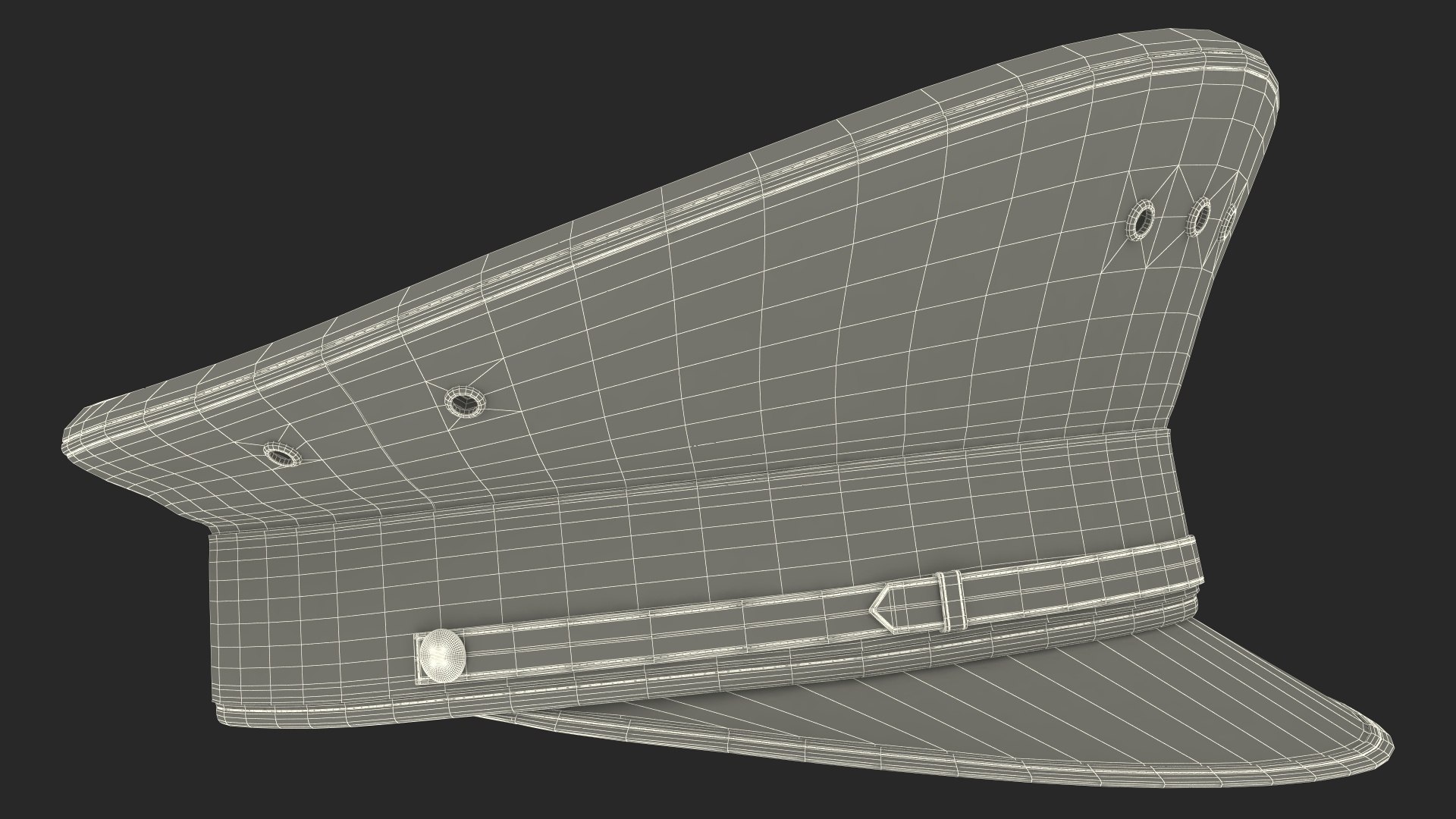 3D British Police Force Peaked Cap - TurboSquid 2216634