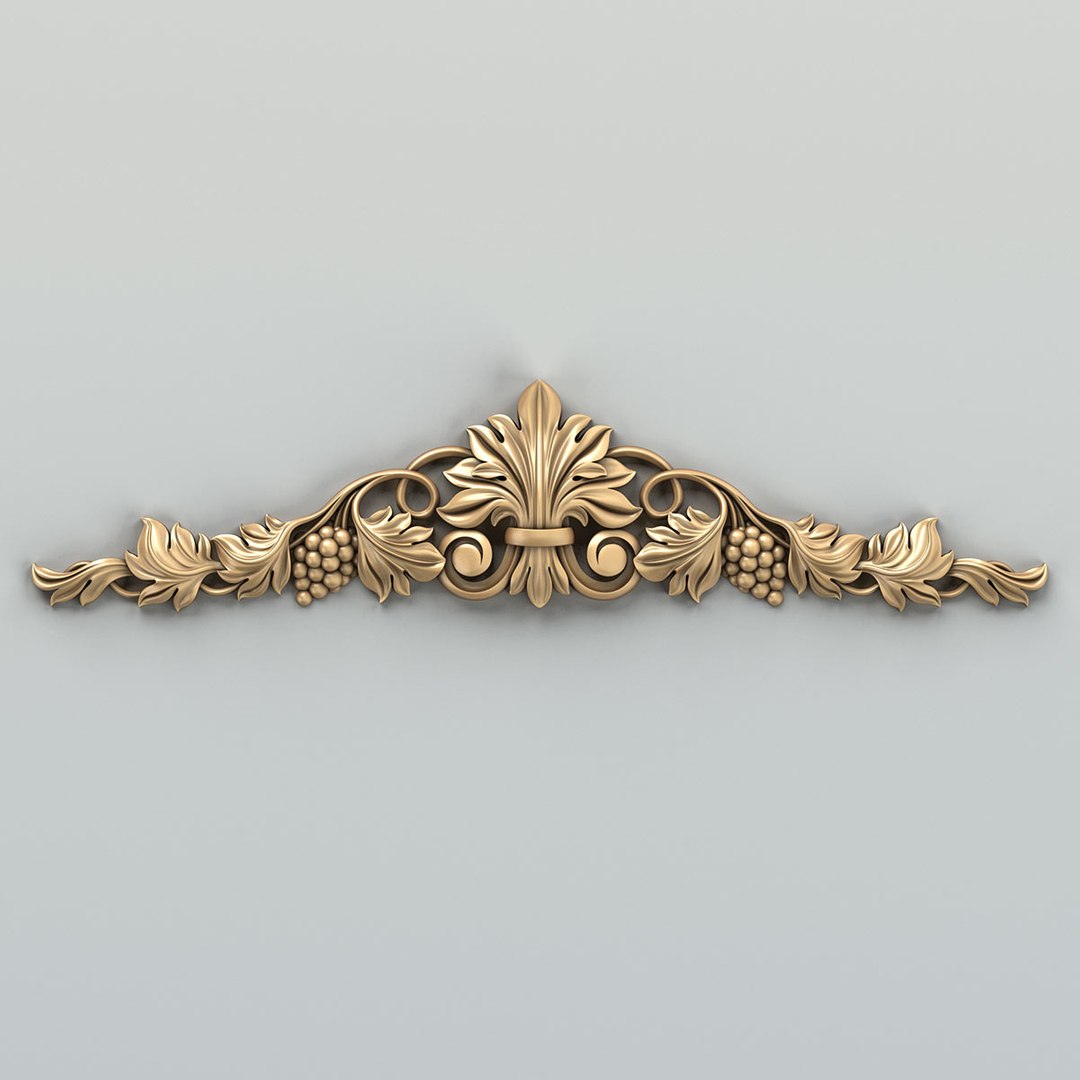 Carved horizontal decor 3D model - TurboSquid 1390221