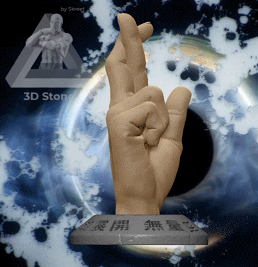 3D Model Hand Of Satoru Gojo - TurboSquid 2248291
