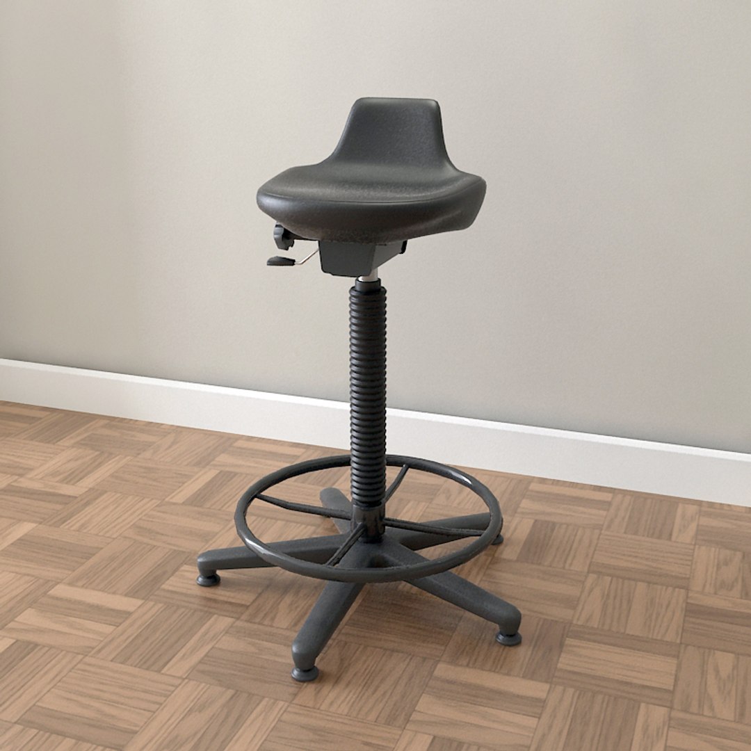 Drafting Stool Chair 3d Model