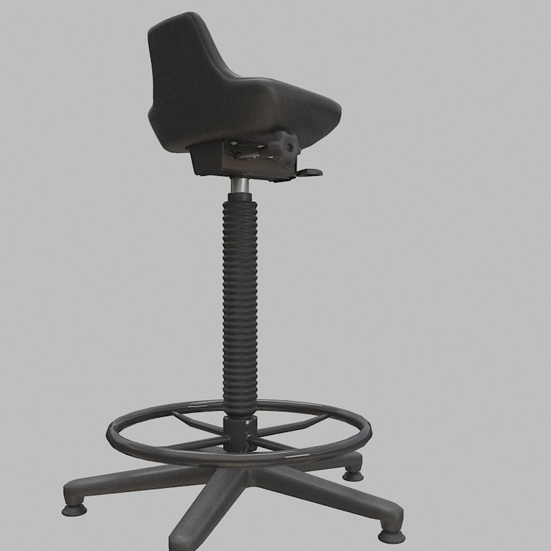 Drafting Stool Chair 3d Model