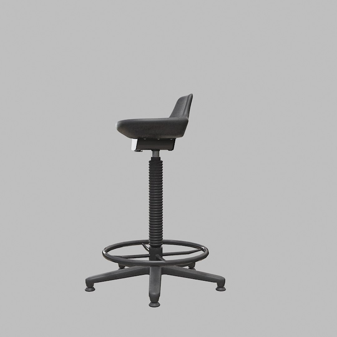 Drafting Stool Chair 3d Model