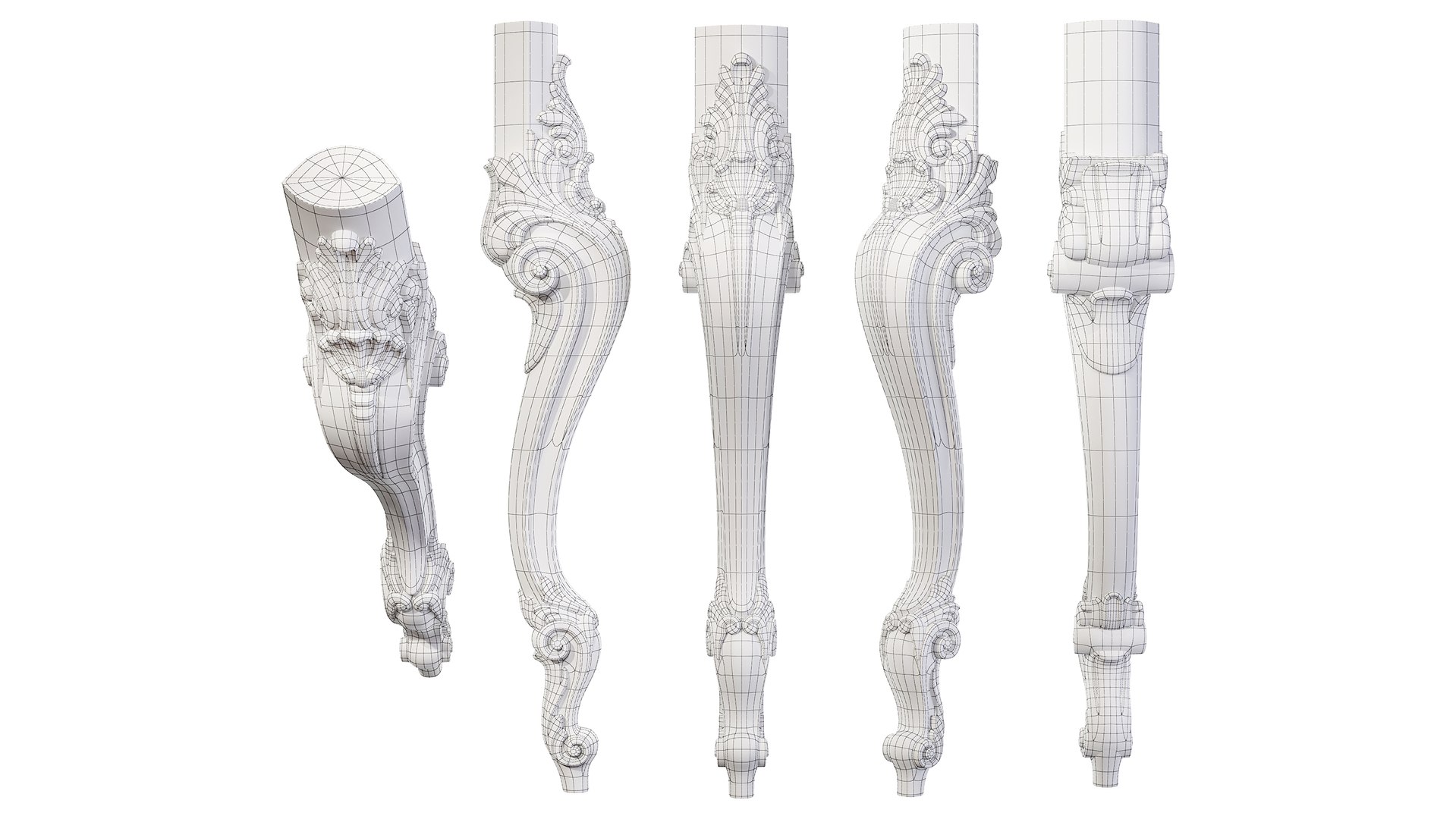 Classic Leg 038 3D Model - TurboSquid 1954391