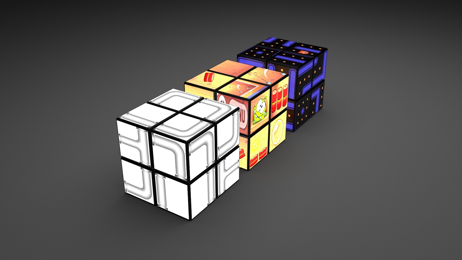 3D Rubiks Cube-like Gaming System - TurboSquid 1800716