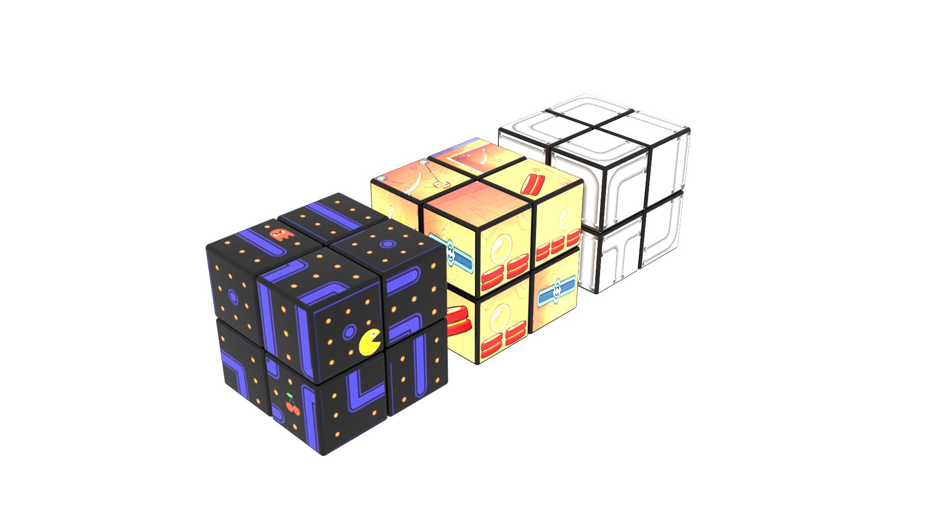 3D Rubiks Cube-like Gaming System - TurboSquid 1800716