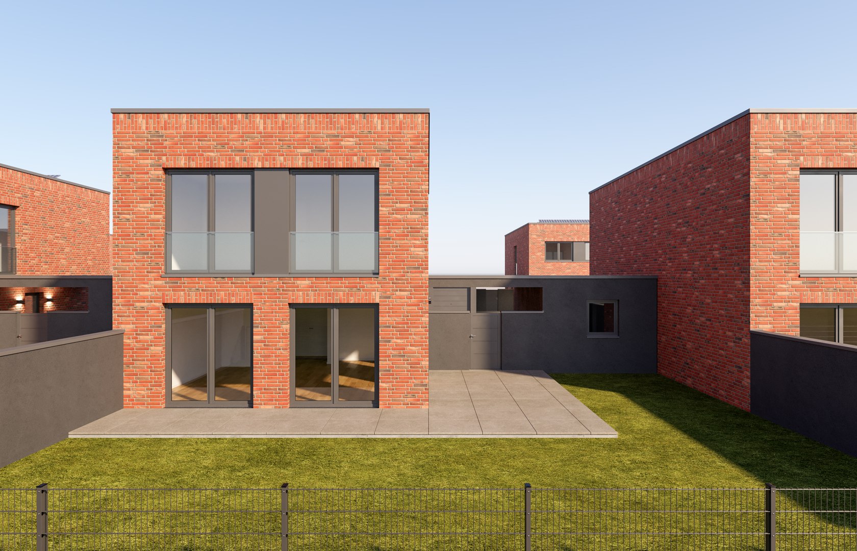 3D Simple Townhouse Model - TurboSquid 2191480