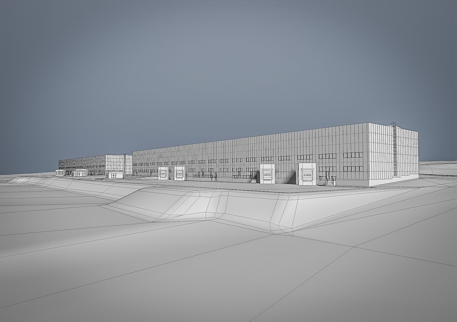 3D Logistics Building 01 - TurboSquid 1751233