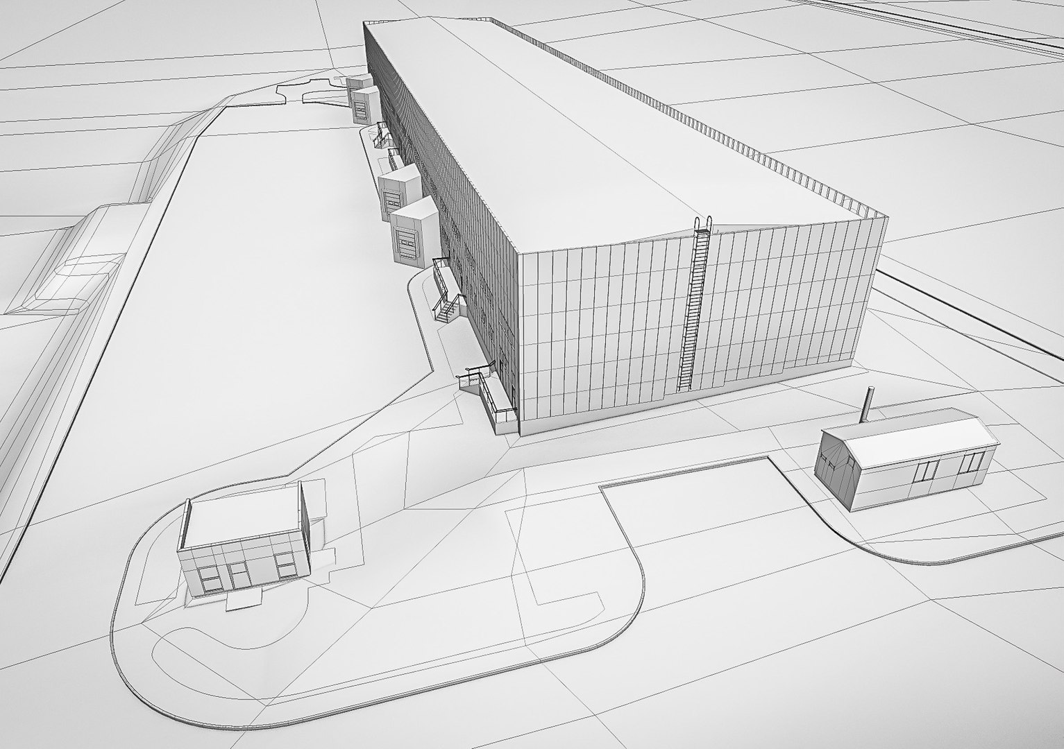 3D Logistics Building 01 - TurboSquid 1751233