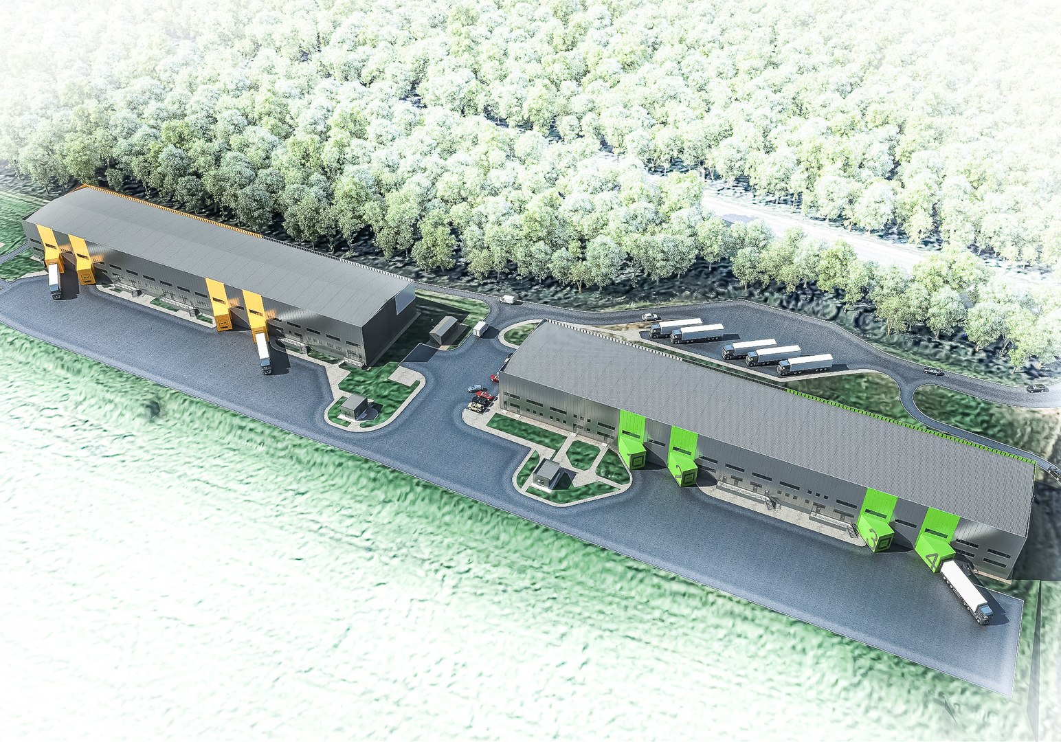 3D Logistics Building 01 - TurboSquid 1751233