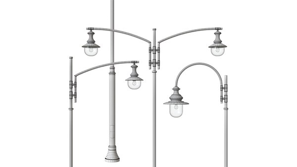 3D lamp post - TurboSquid 1700251
