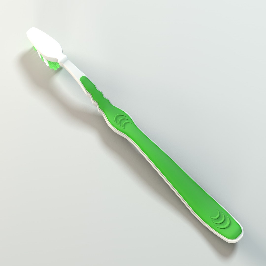 Toothbrush Toothpaste 3d C4d