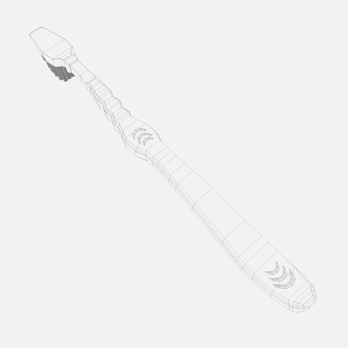 toothbrush toothpaste 3d c4d