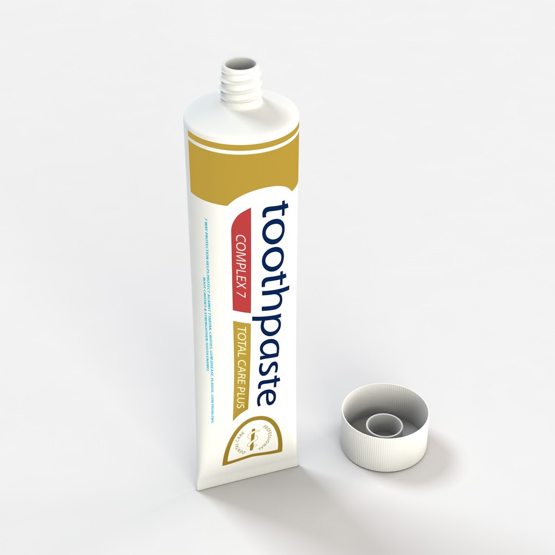 Toothbrush Toothpaste 3d C4d