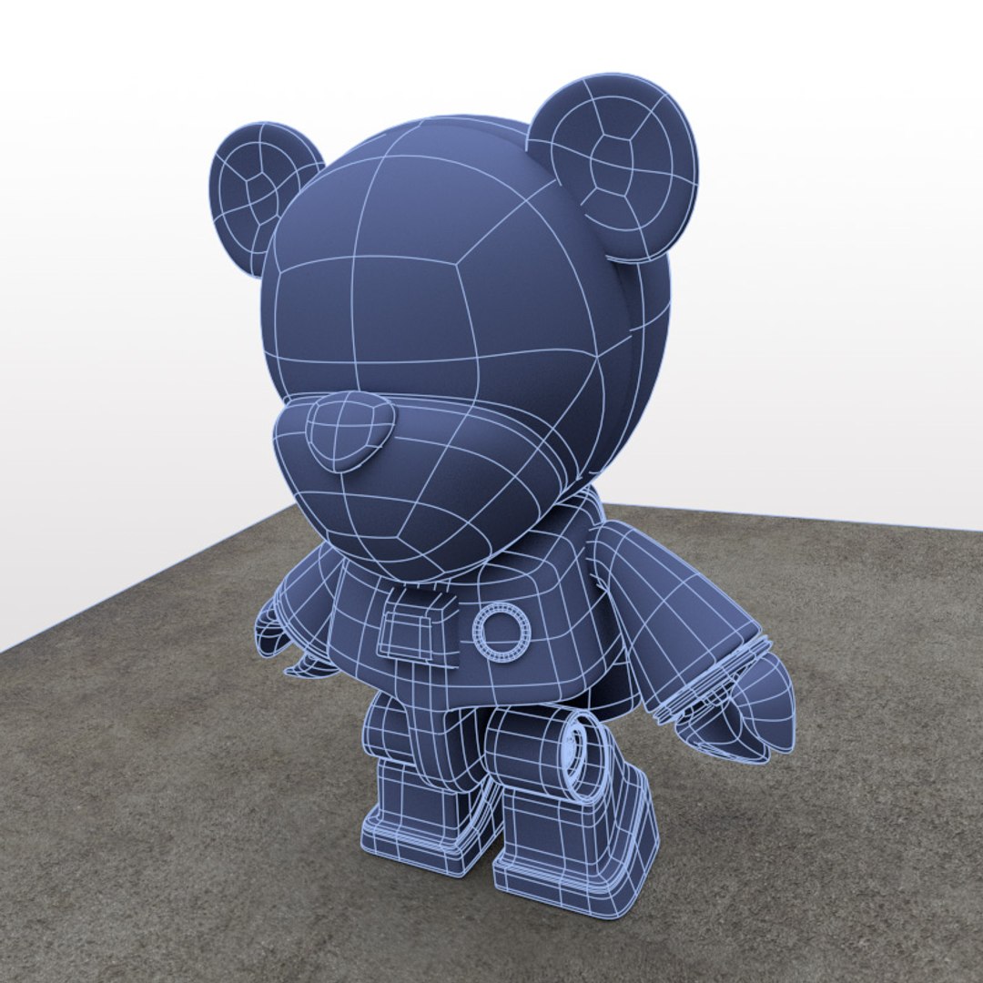 Cute Teddy Bear 3d Model