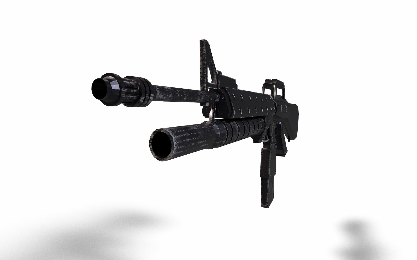 M16 With Grenade Launcher 3D - TurboSquid 1844856