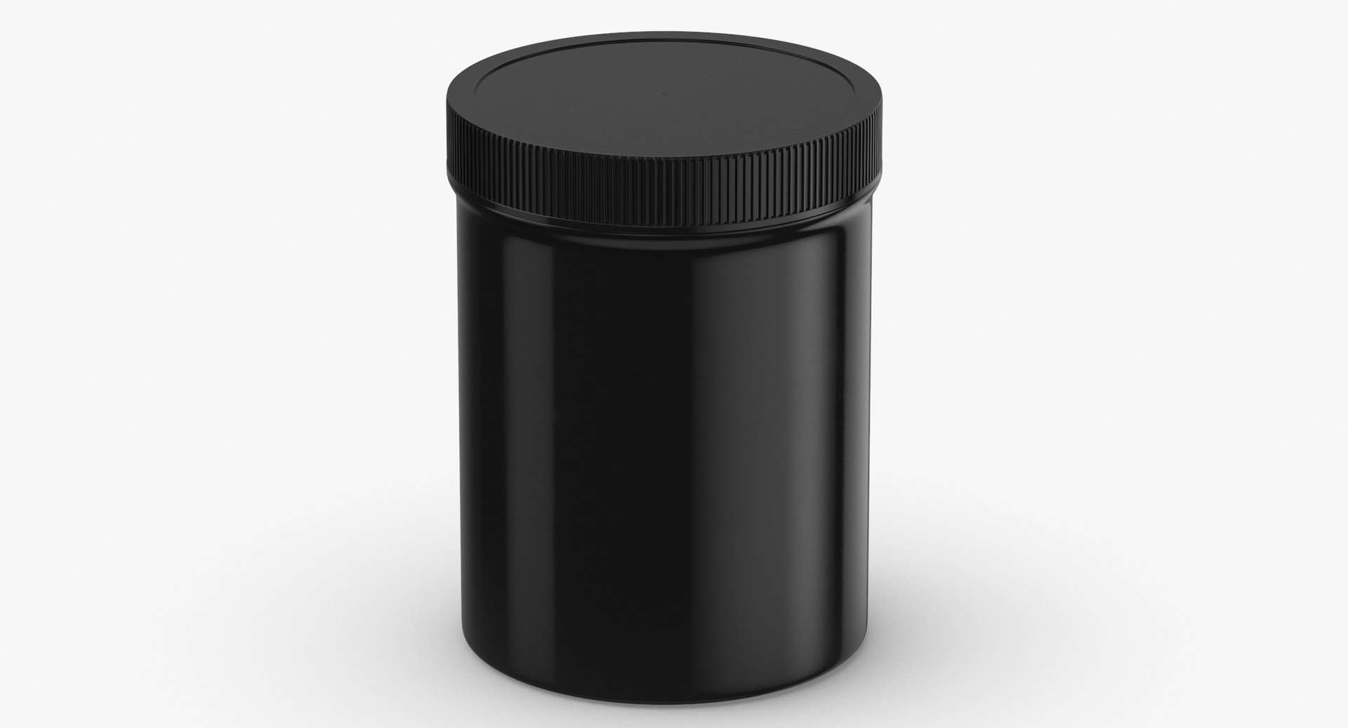 8 oz Wide Mouth Plastic Jars Collection Closed - 2 models 3D model ...