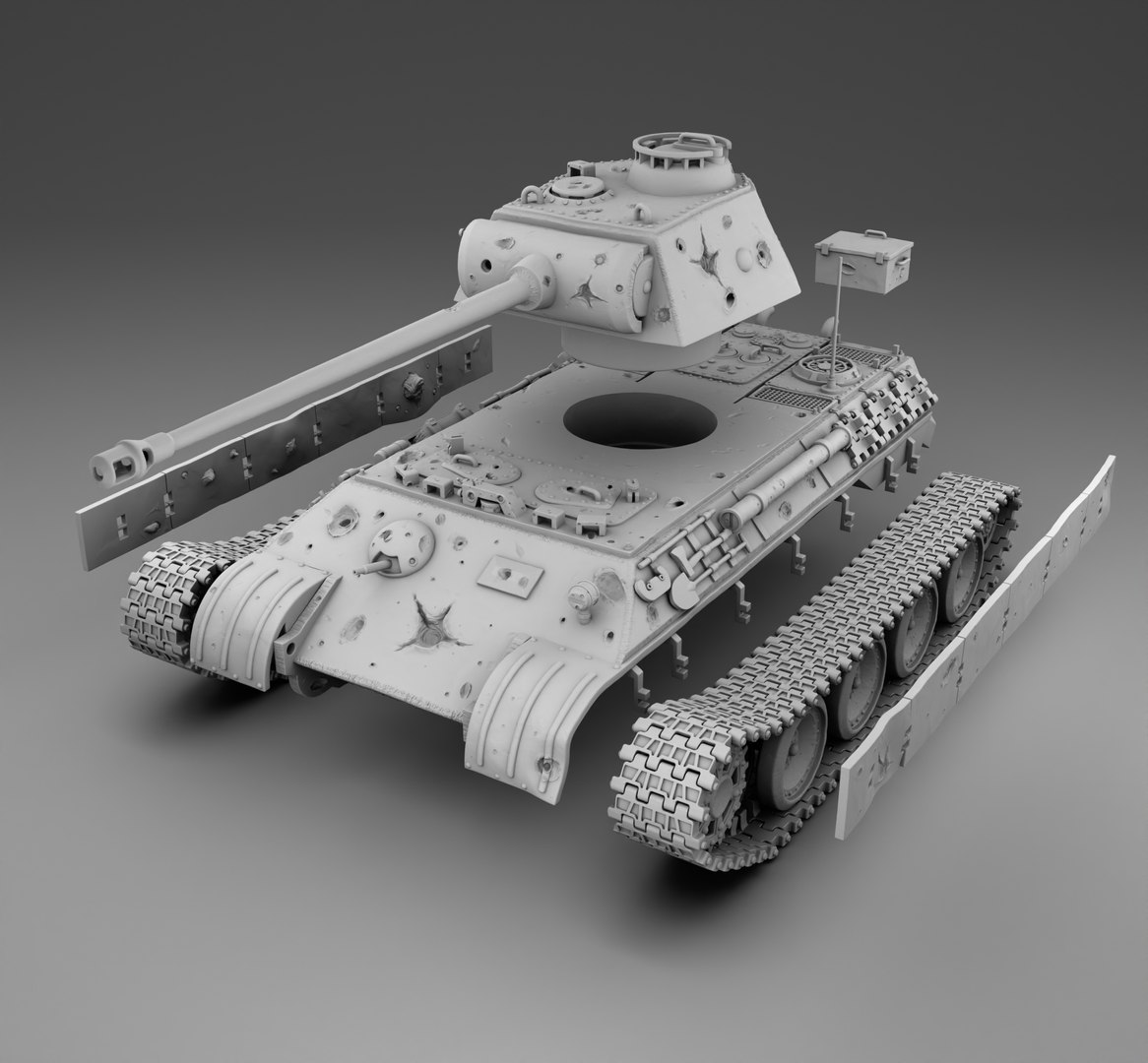 German Tank PZ-5 3D Model - TurboSquid 1947986
