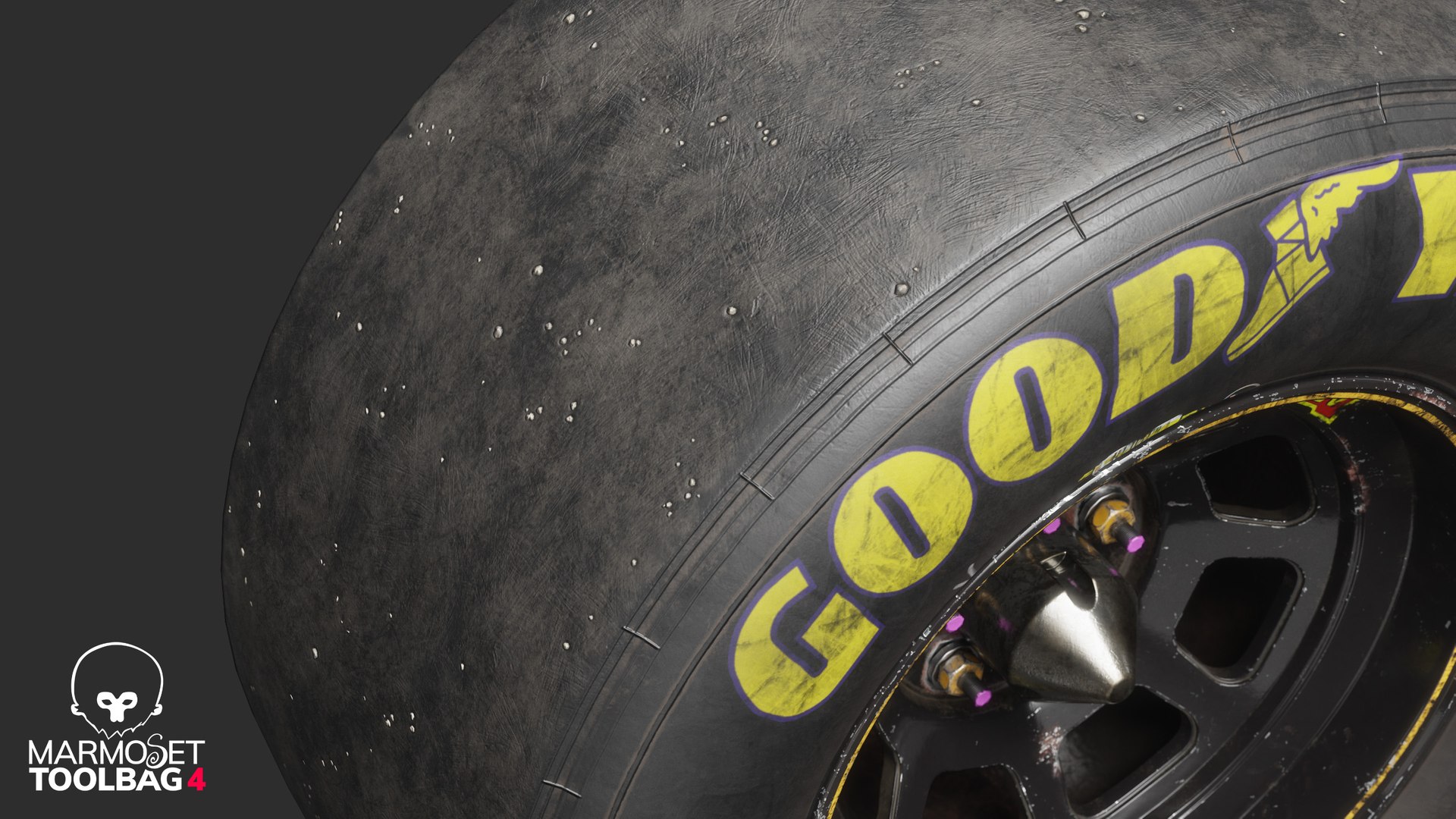 Racing Wheel Worn Low Poly Model - TurboSquid 2099997