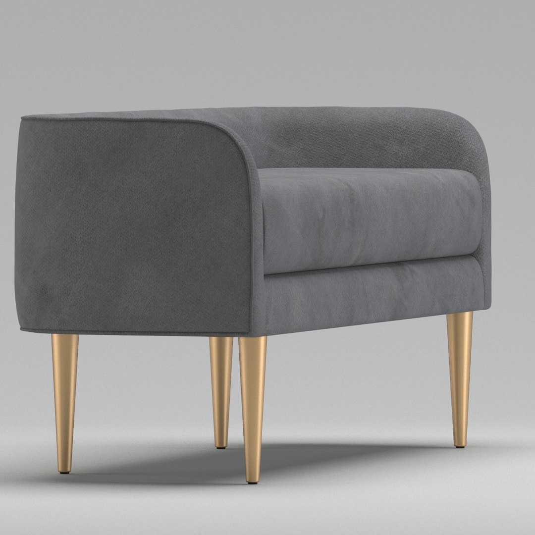 3D Celine Bench West Elm Model - TurboSquid 1497173