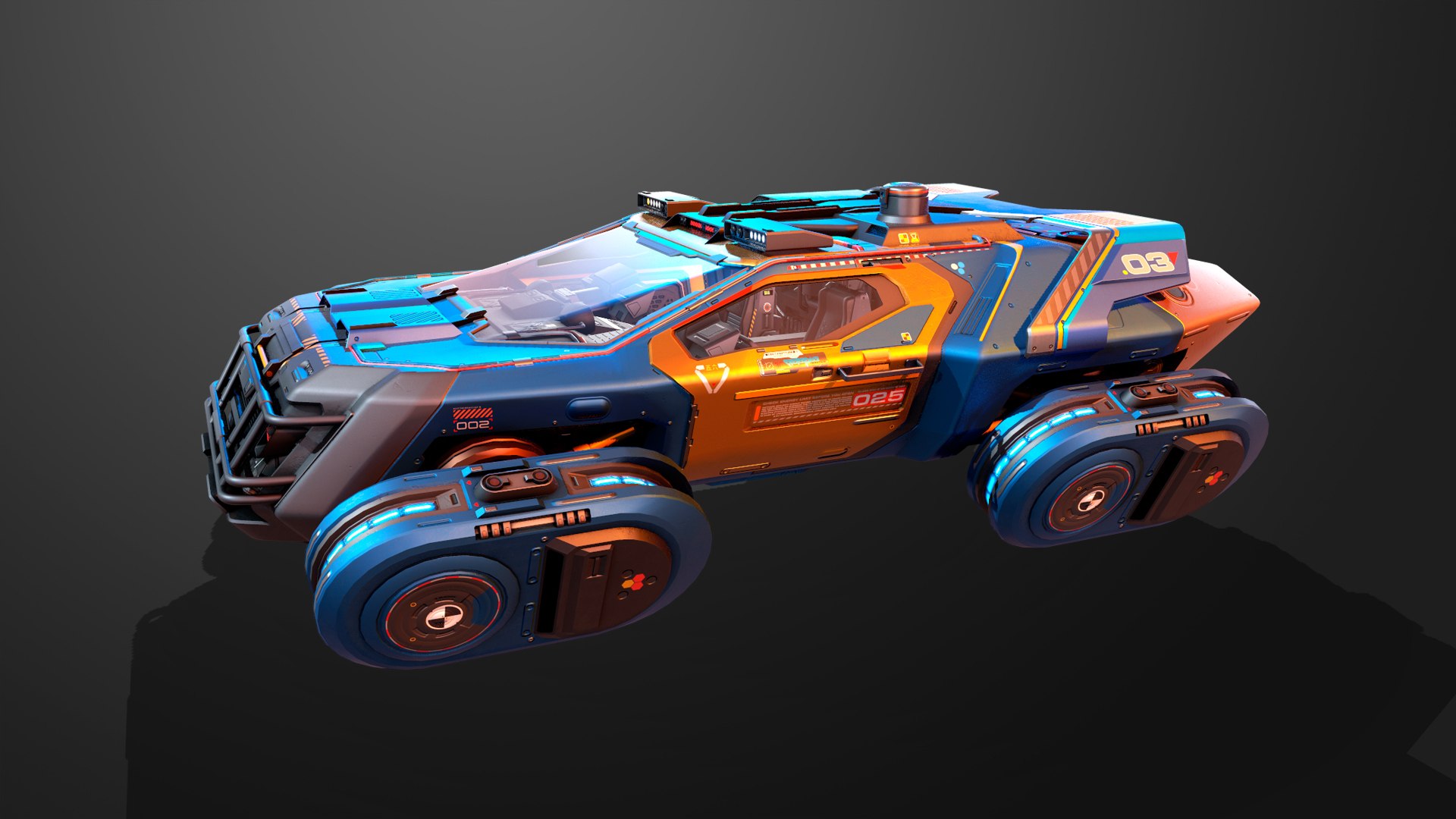 3D CYBERPUNK - Modular Flying Car - TurboSquid 2086161