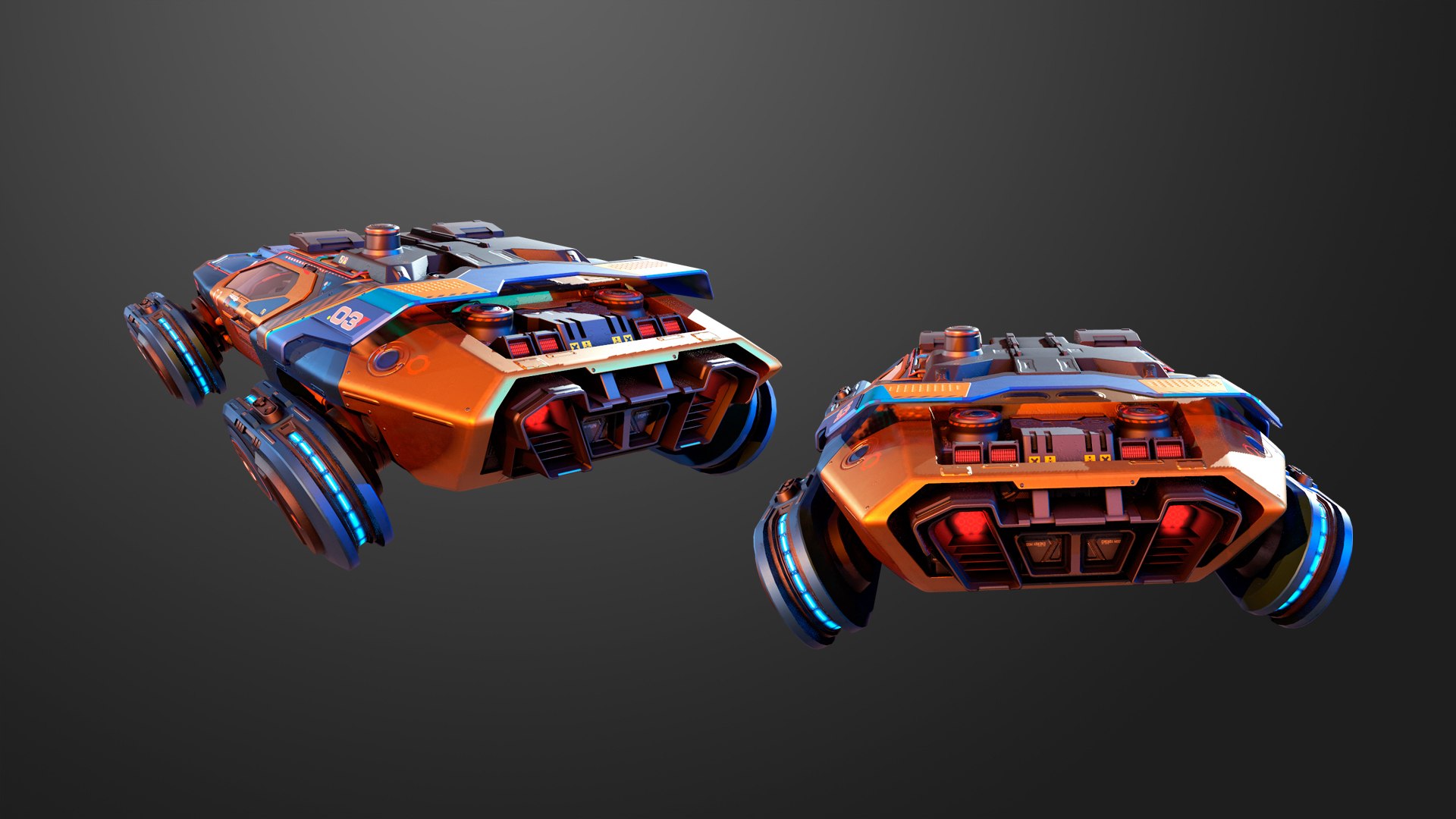 3D CYBERPUNK - Modular Flying Car - TurboSquid 2086161