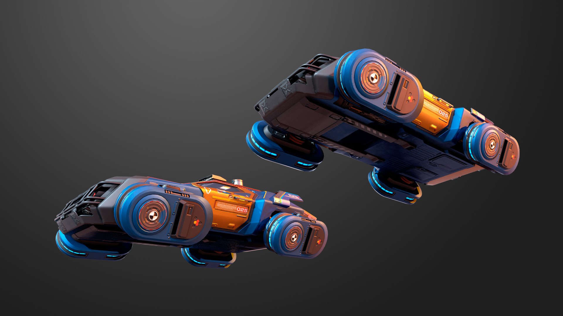 3D CYBERPUNK - Modular Flying Car - TurboSquid 2086161