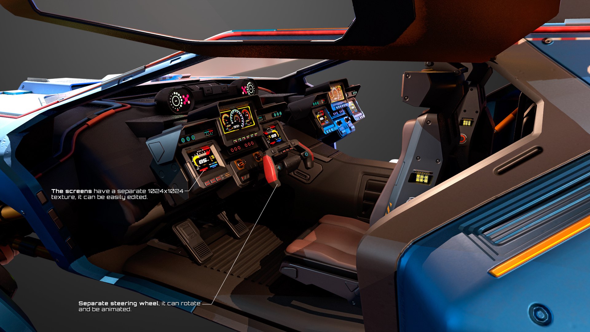 3D CYBERPUNK - Modular Flying Car - TurboSquid 2086161