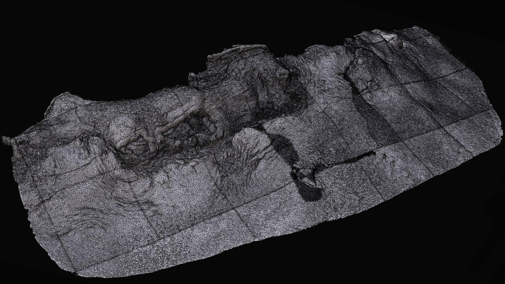 3D Tree Roots Damaged Road Asphalt Part1 Photogrammetry - TurboSquid ...