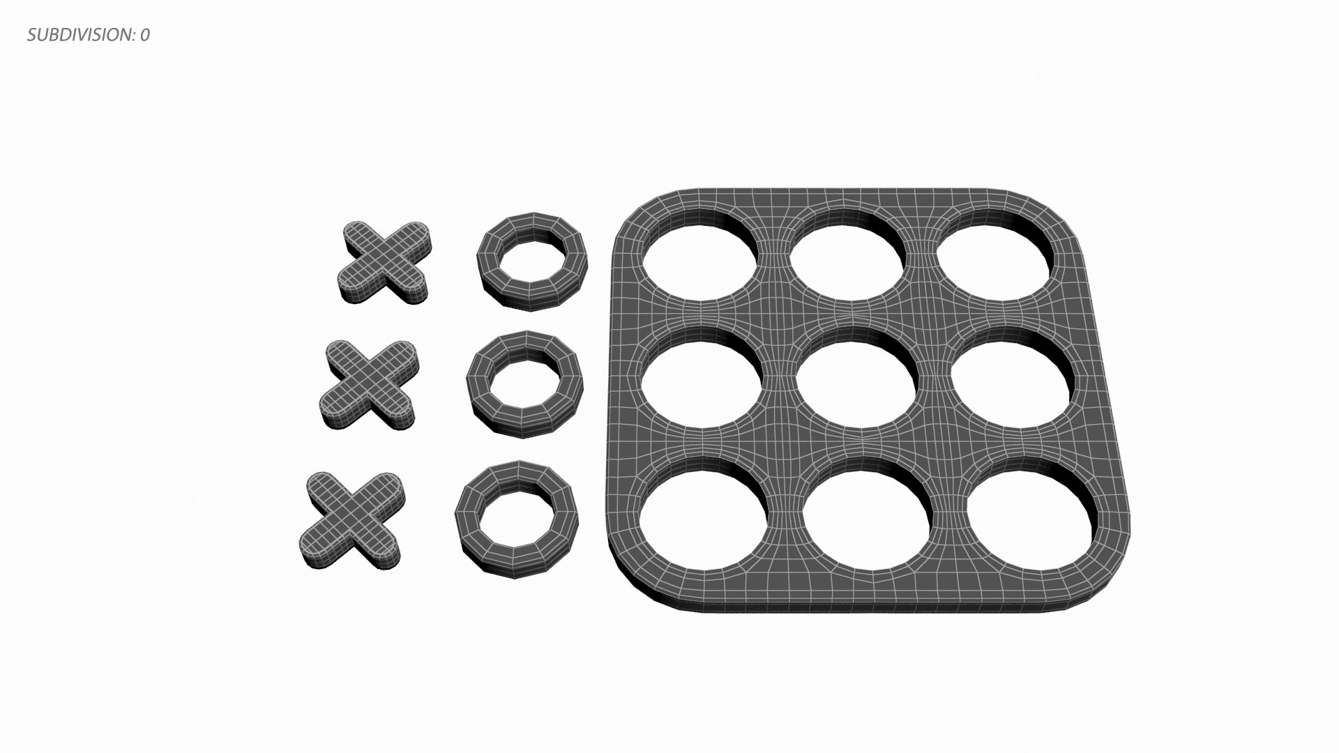 3D Tic Tac Toe - TurboSquid 1847721