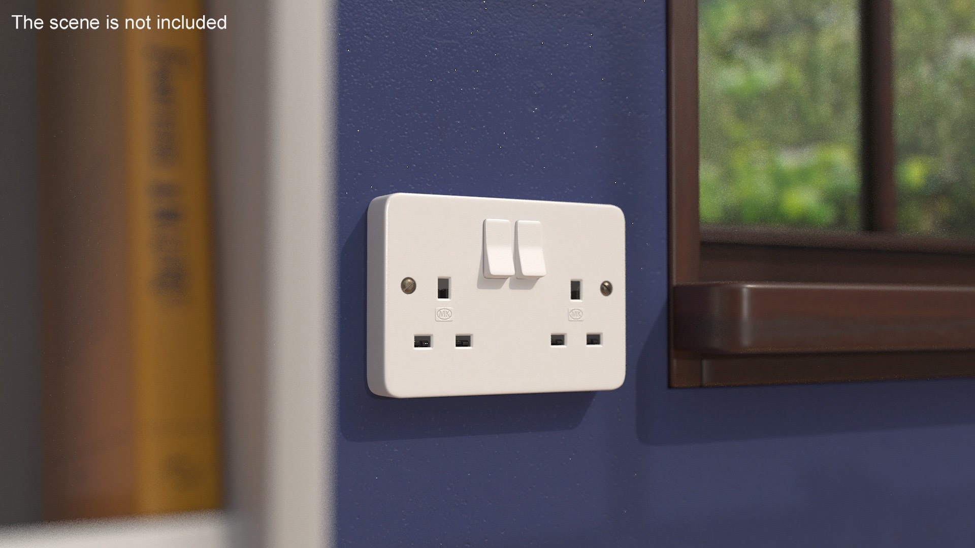 3D UK Double Socket With Switches - TurboSquid 2265146