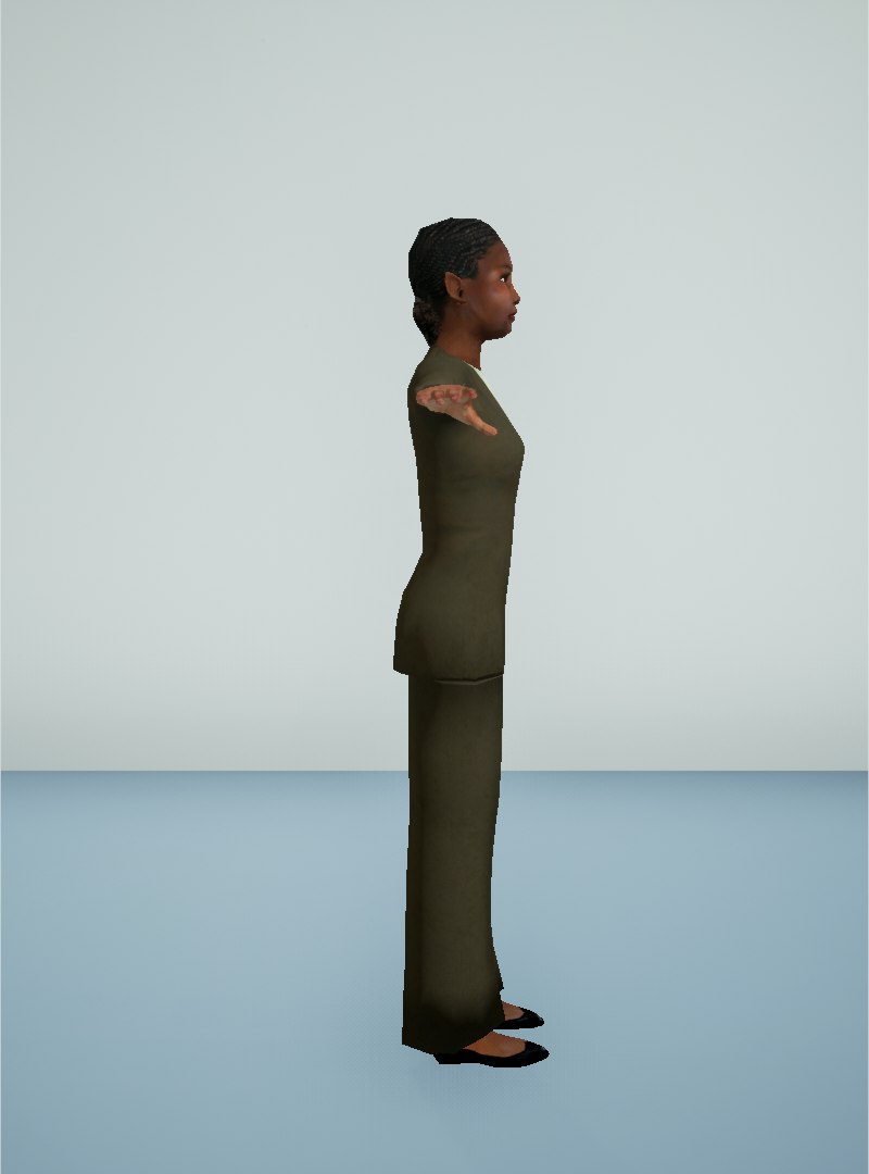 3d Rigged Character Model