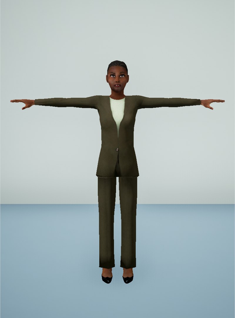 3d Rigged Character Model