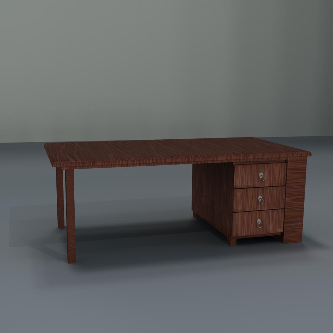 3d model desk table