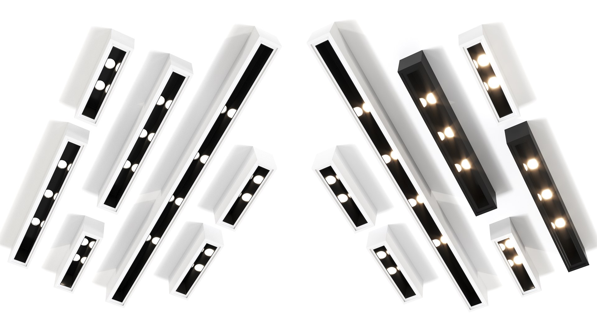 3D model White line Nis 1200 Up down by Pvd Concept Ceiling Lamp ...