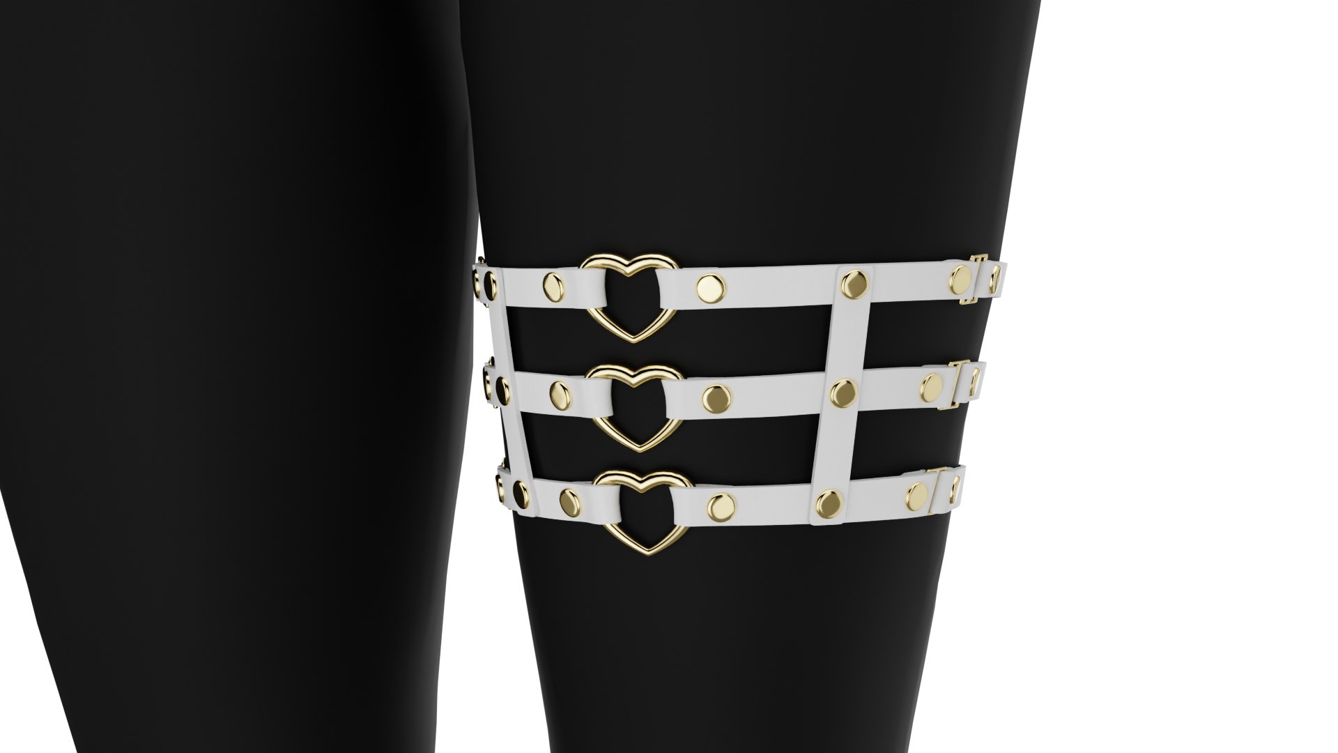3D Leather Leg Garter 2 - TurboSquid 2261223