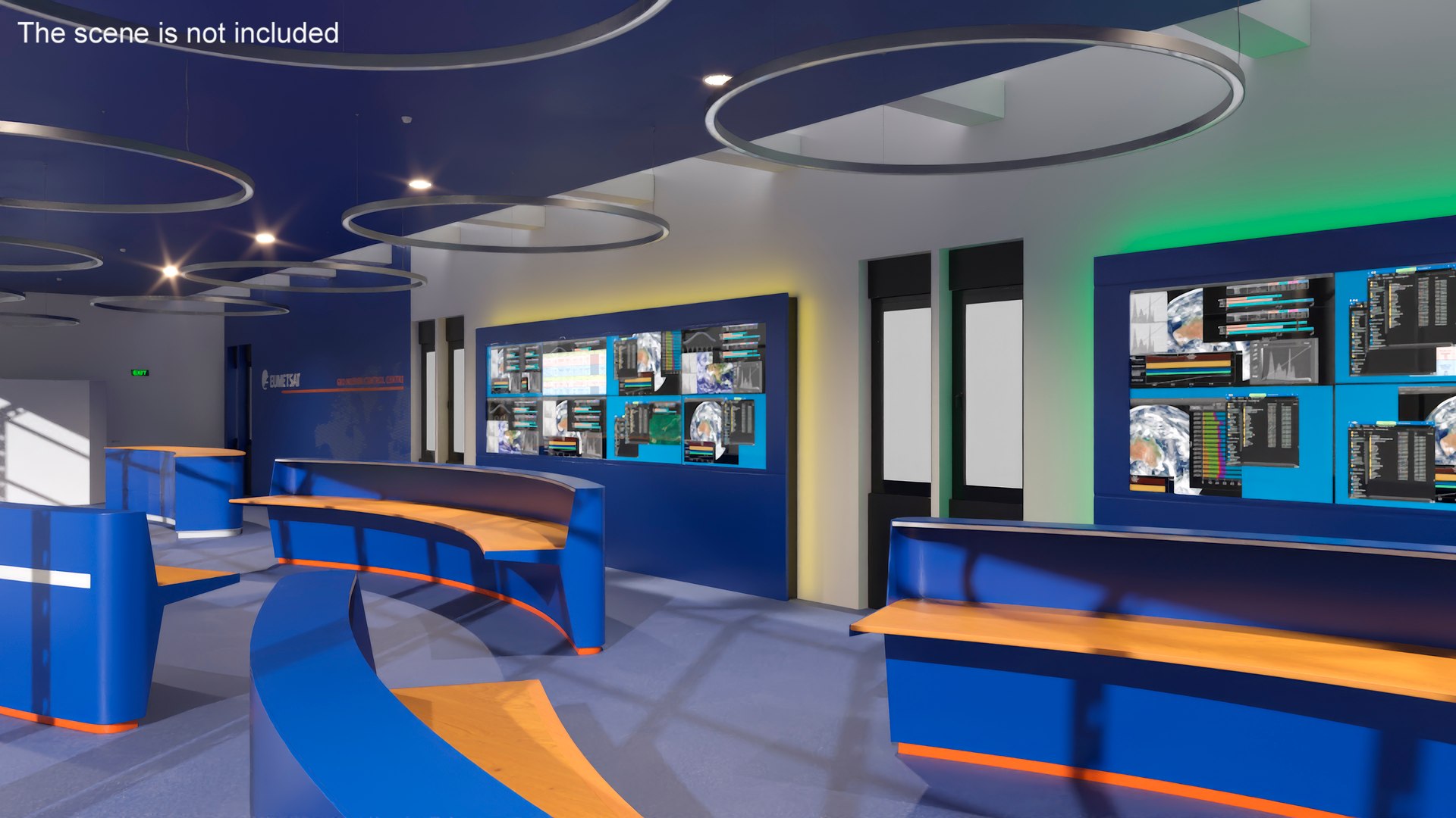 Mission Control Desks 3D Model - TurboSquid 2343123