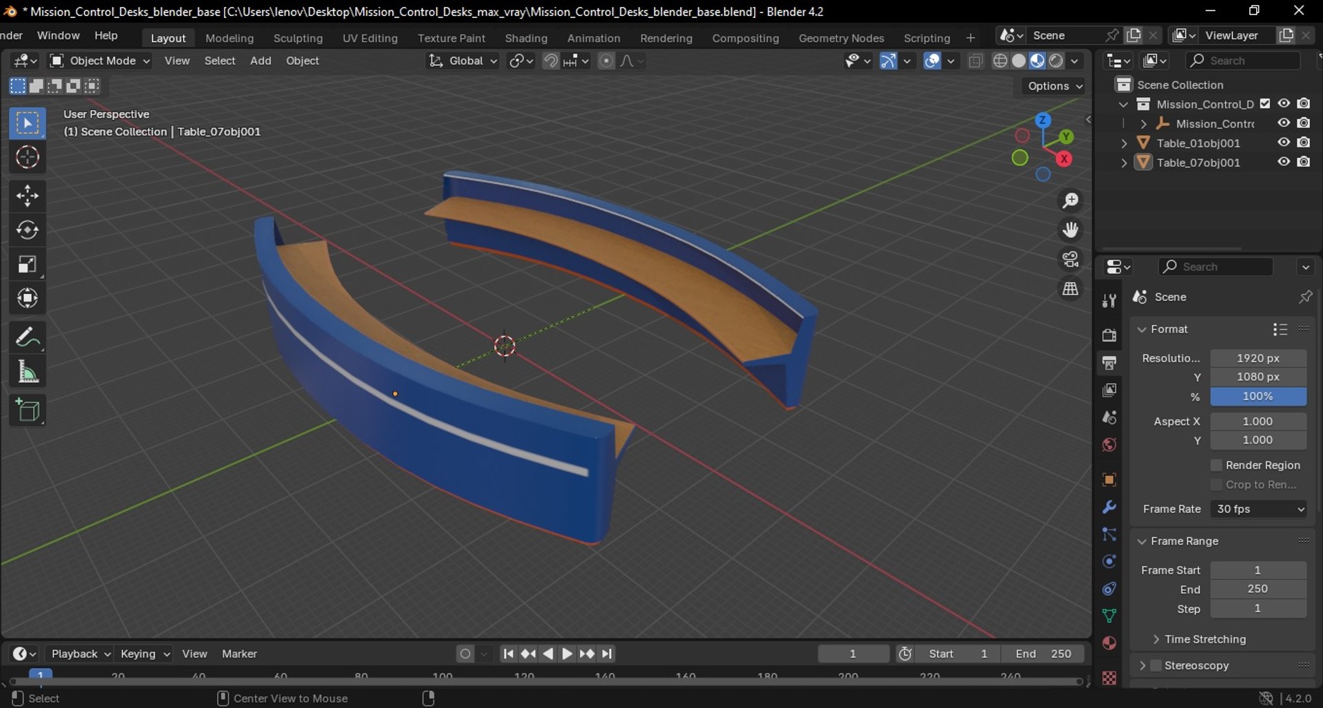 Mission Control Desks 3D Model - TurboSquid 2343123