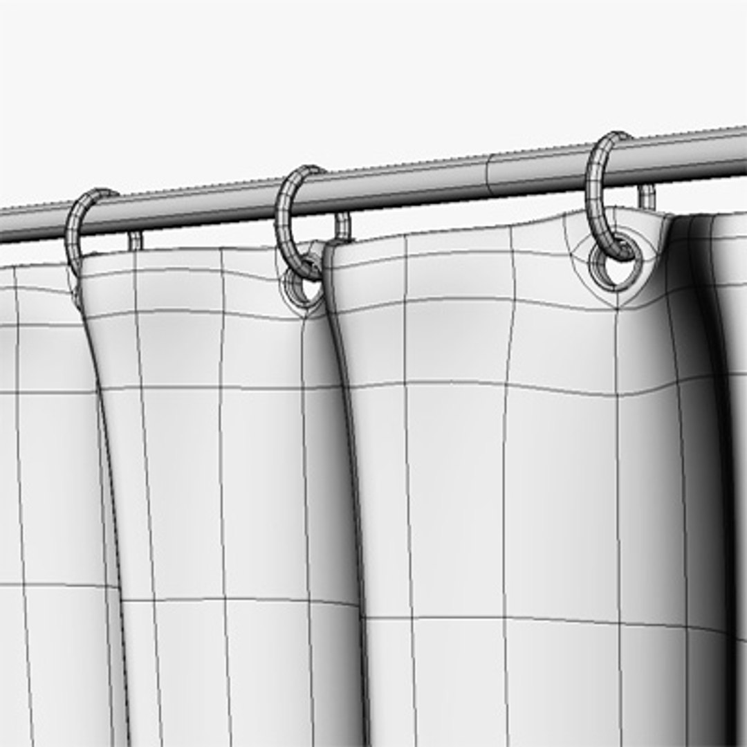 Curtains 3d Obj