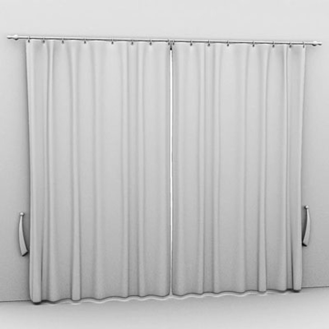 Curtains 3d Obj