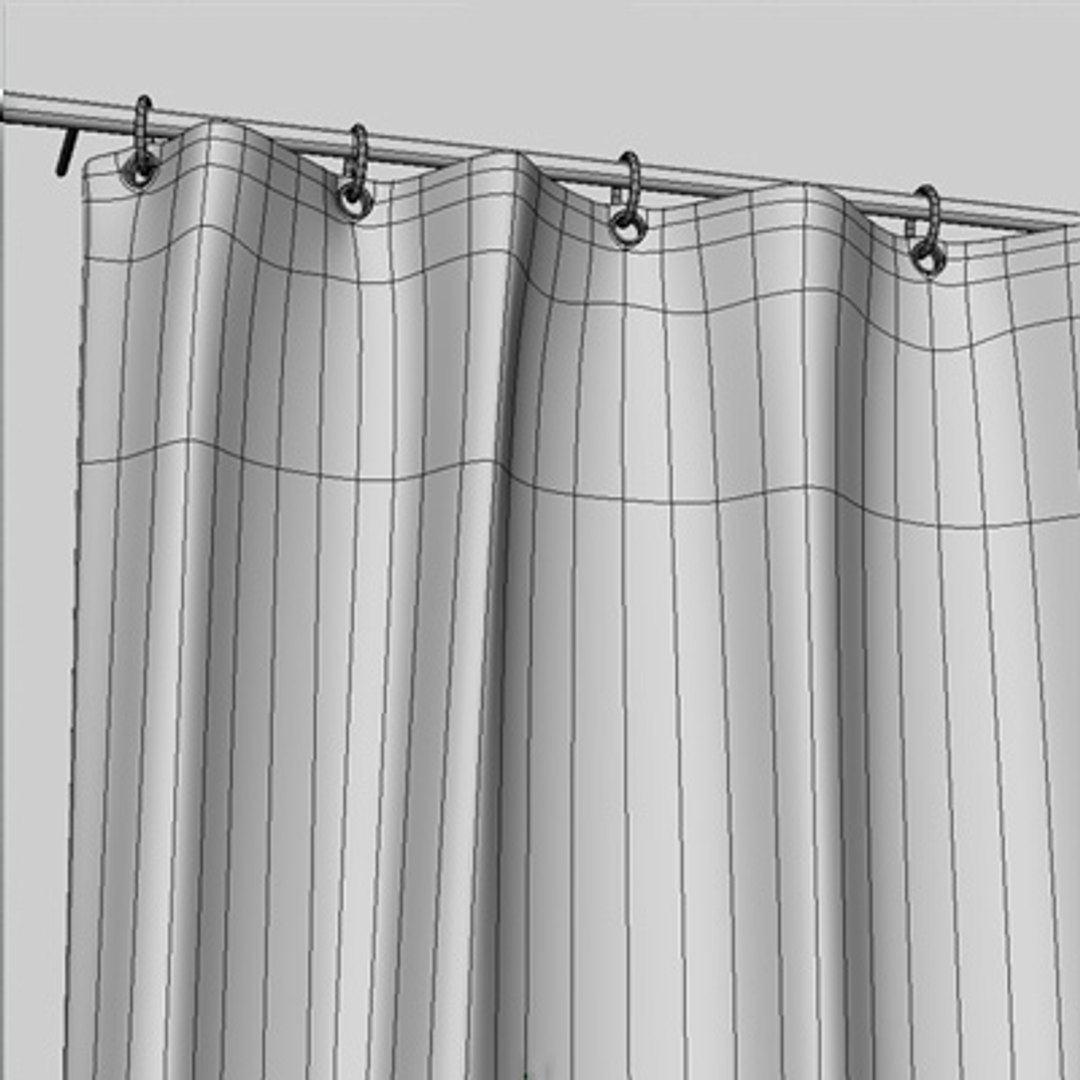 Curtains 3d Obj