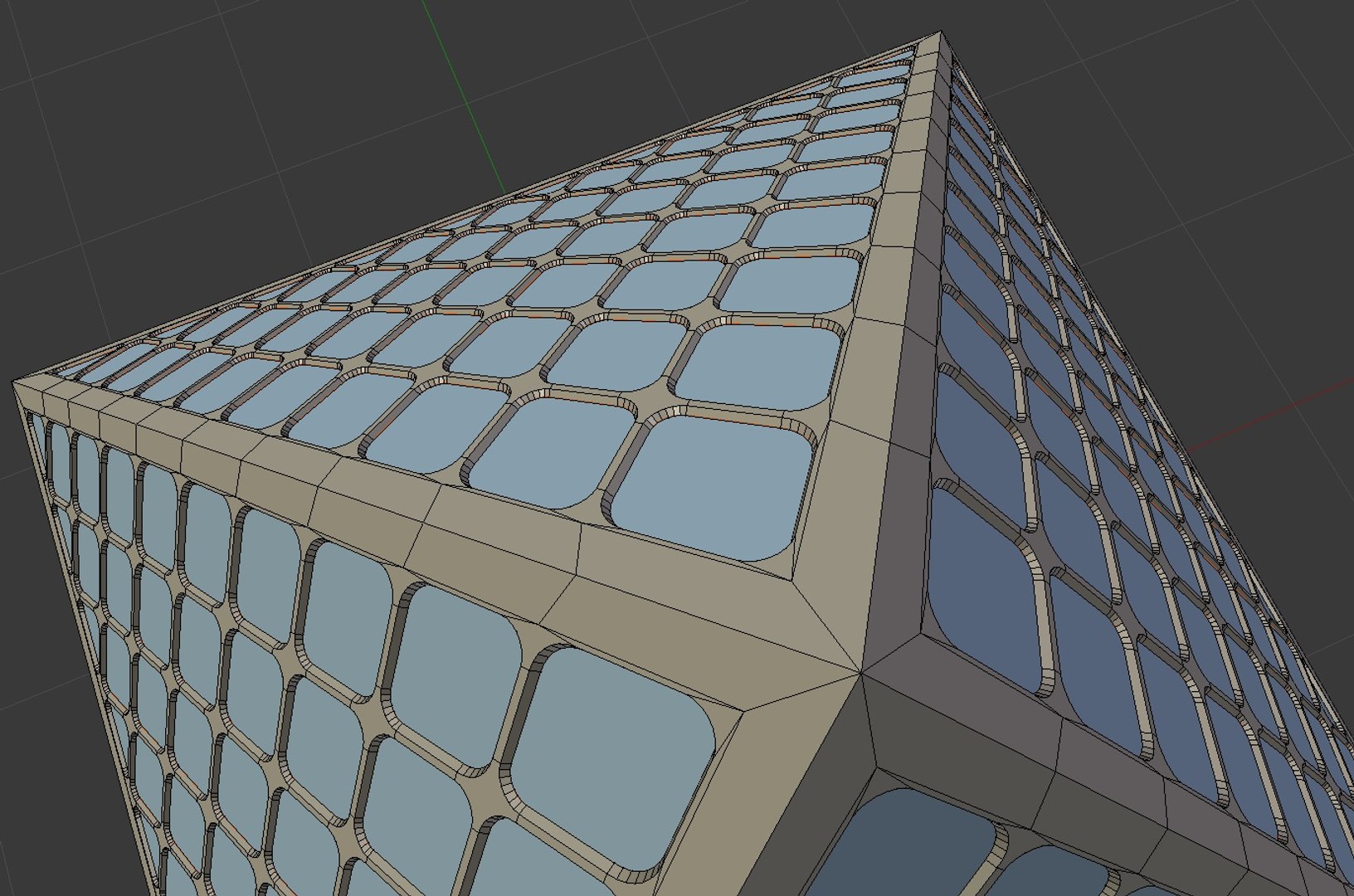 3d Small Pyramid Smooth Frames
