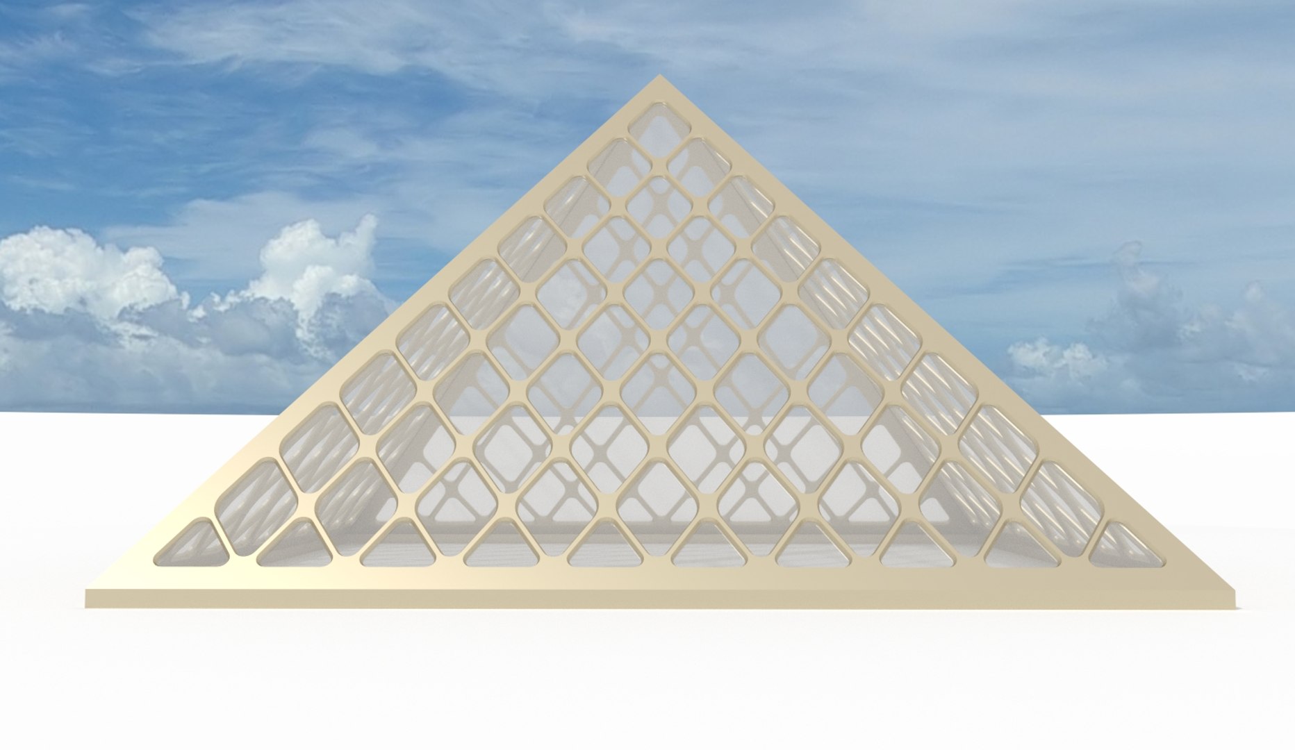 3d Small Pyramid Smooth Frames