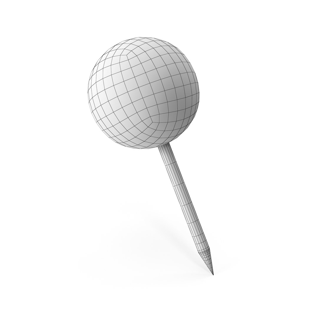 Sphere Push Pin Model - TurboSquid 2106661