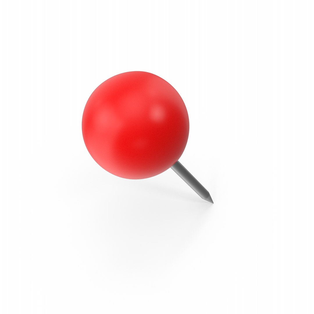 Sphere Push Pin Model - TurboSquid 2106661