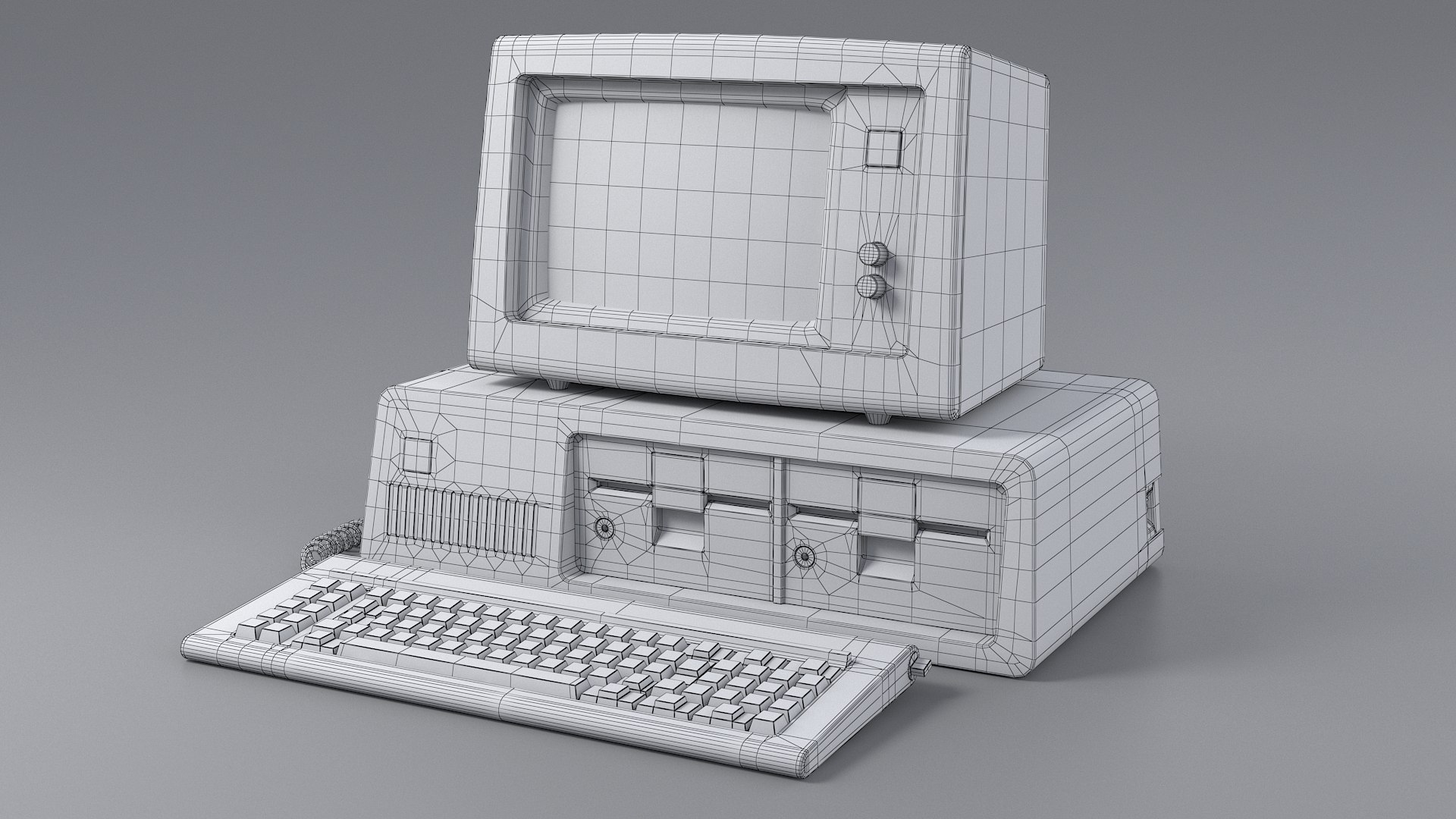 3d Retro Computer