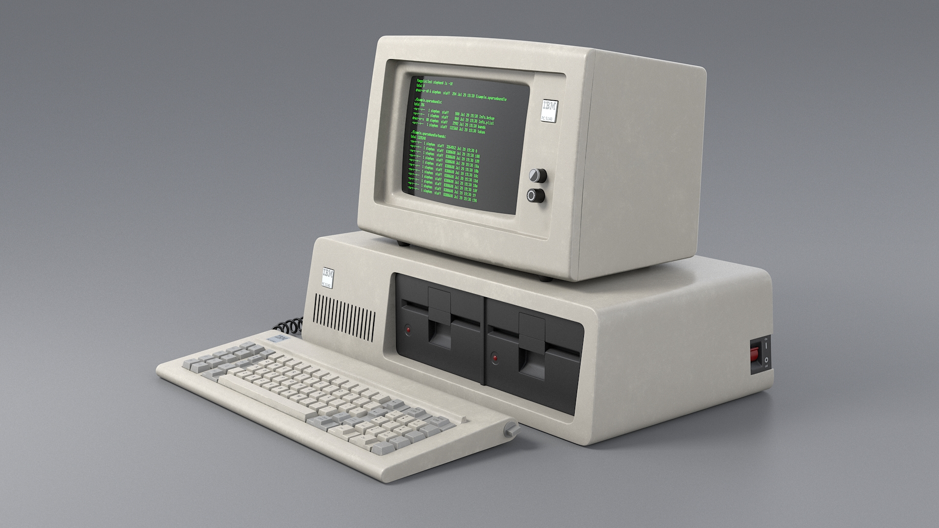 3d Retro Computer