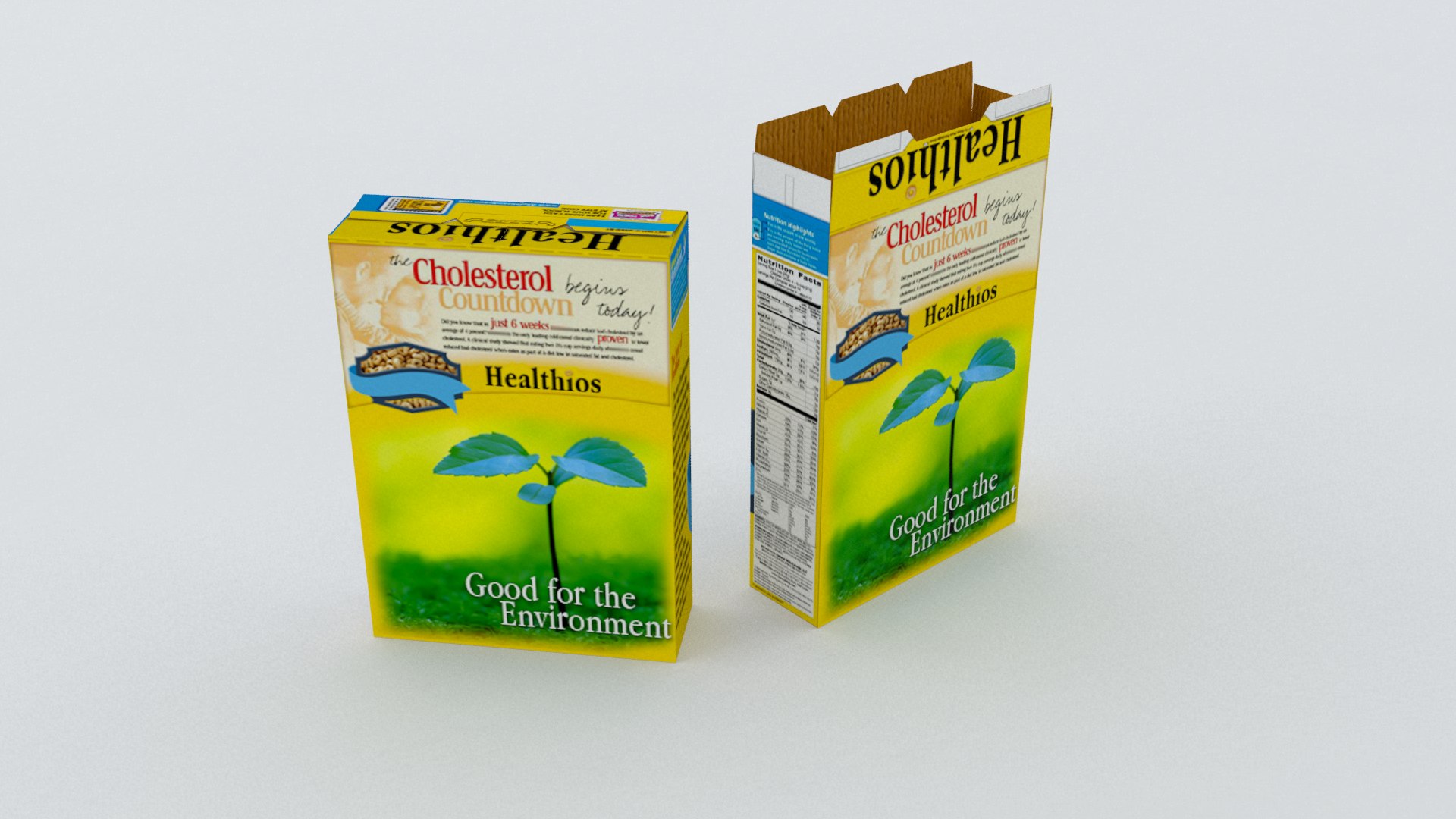 Cereal Box 3d Model