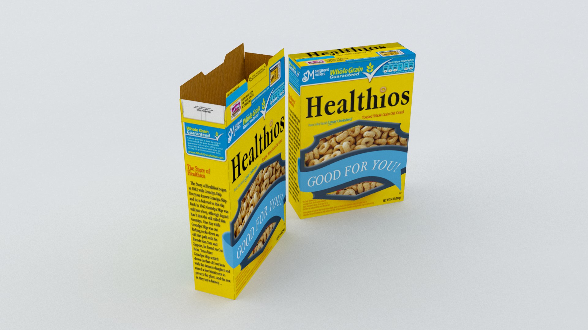 Cereal Box 3d Model